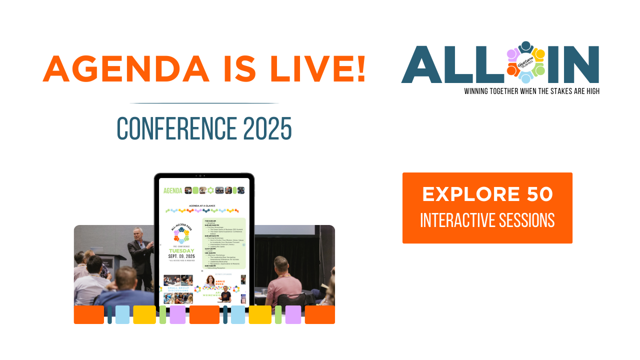 Great Game of Business Conference 2025 Full Agenda