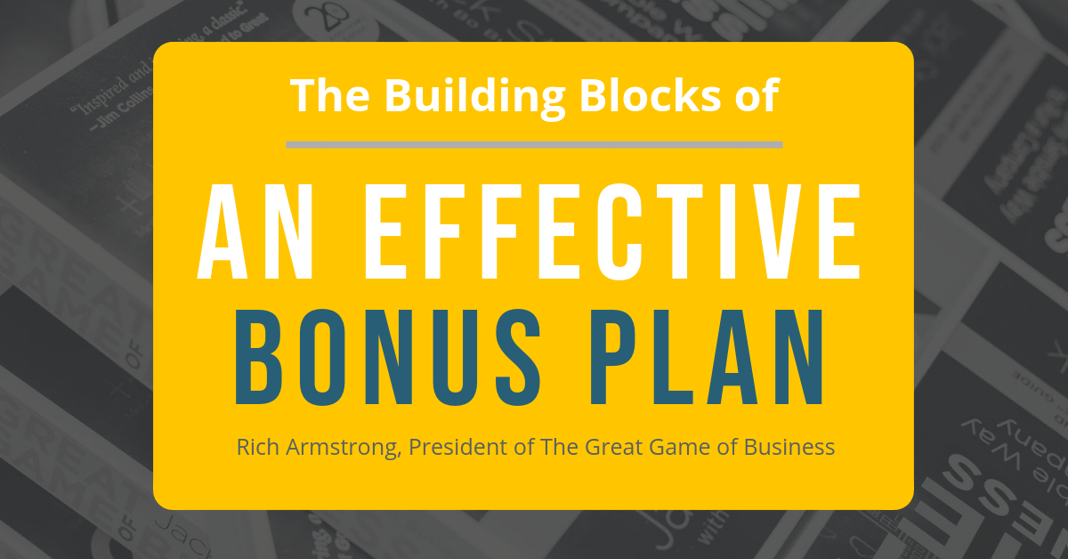 The Building Blocks of an Effective Bonus Plan