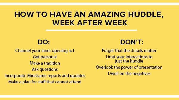 The Great Game of Business Blog | huddles